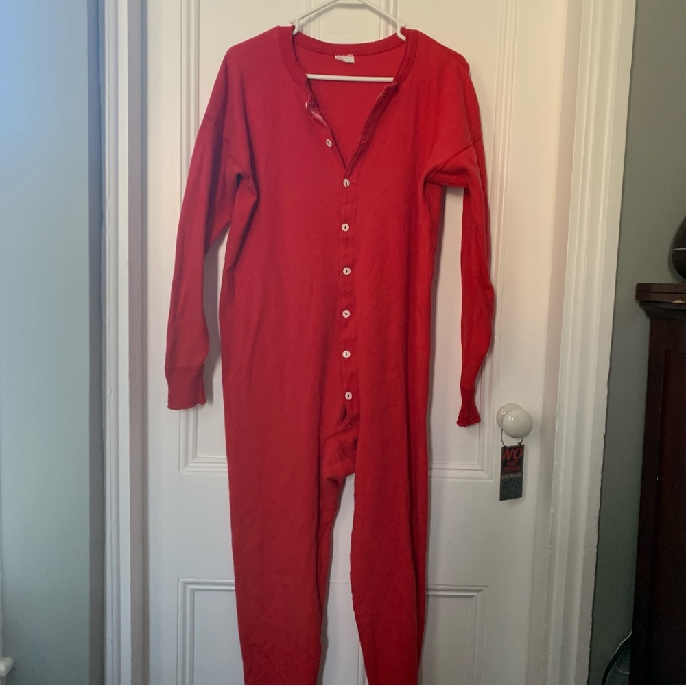 Vintage Men’s One-Piece Union Suit Base Layer - Gem